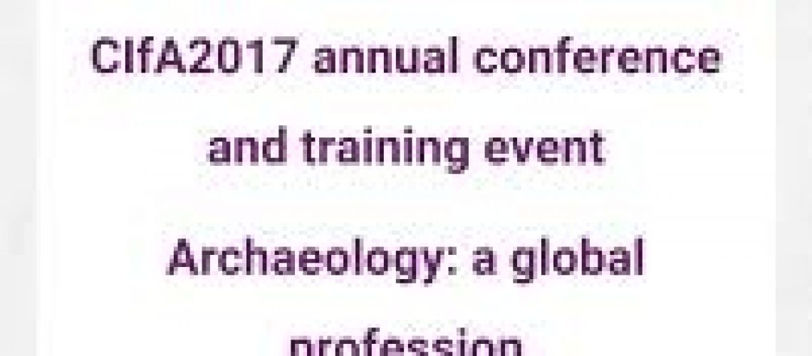 Supporting CIfA 2017 Newcastle